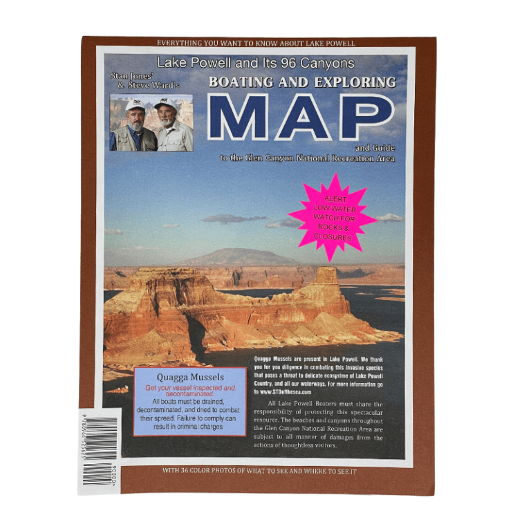 Stan Jones' and Steve Wards' Boating and Exploring Map | Glen Canyon